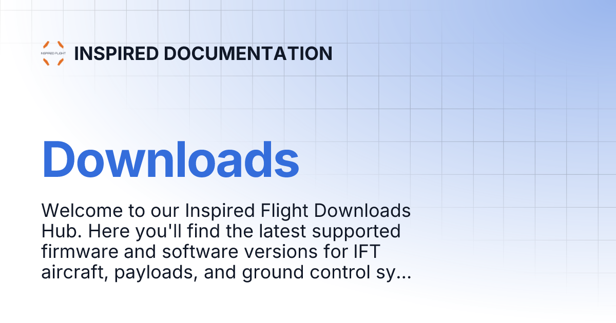 Downloads | INSPIRED DOCUMENTATION