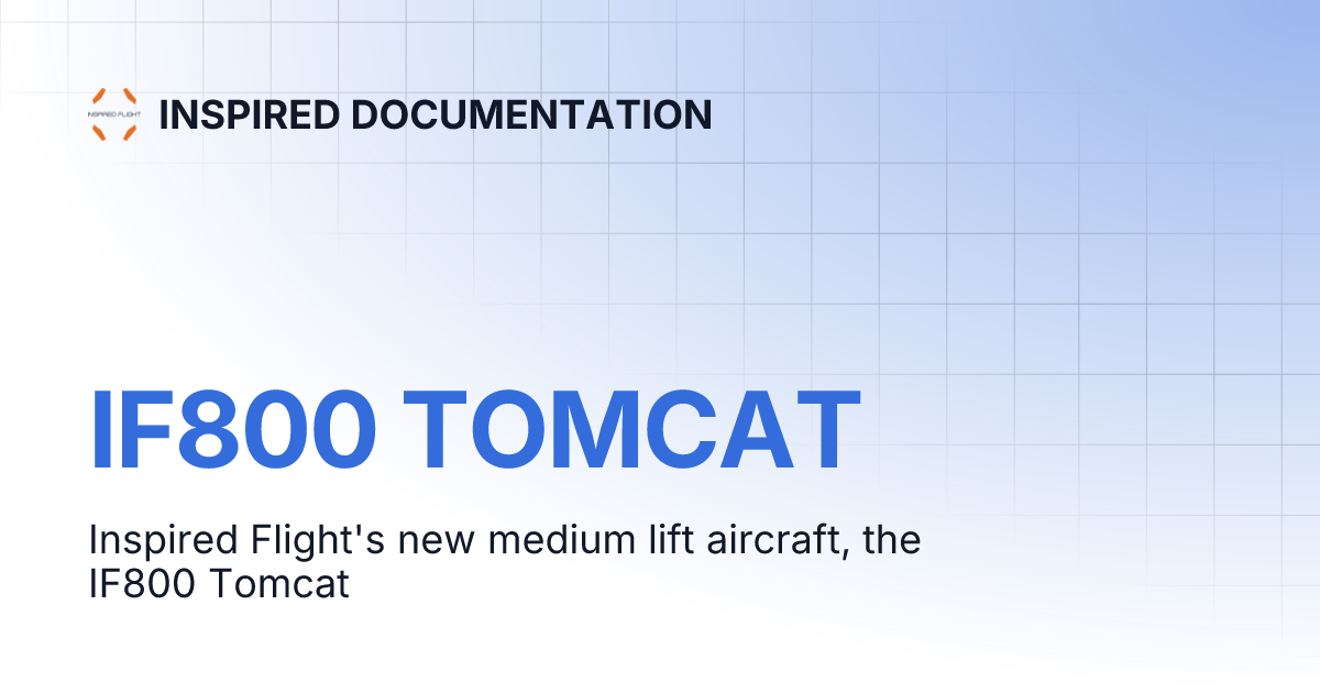 IF800 TOMCAT | INSPIRED DOCUMENTATION