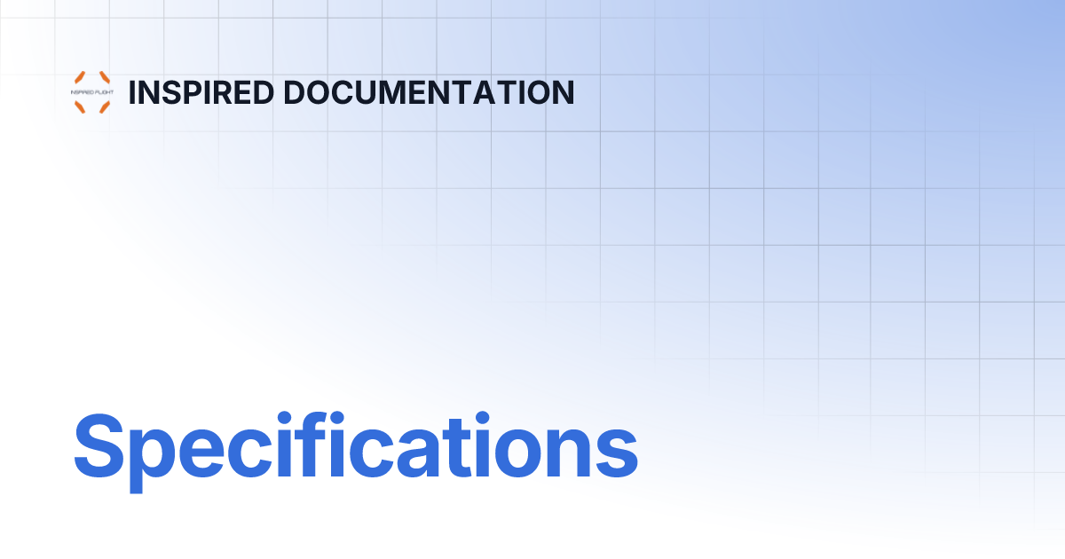 Spec Sheet | INSPIRED DOCUMENTATION